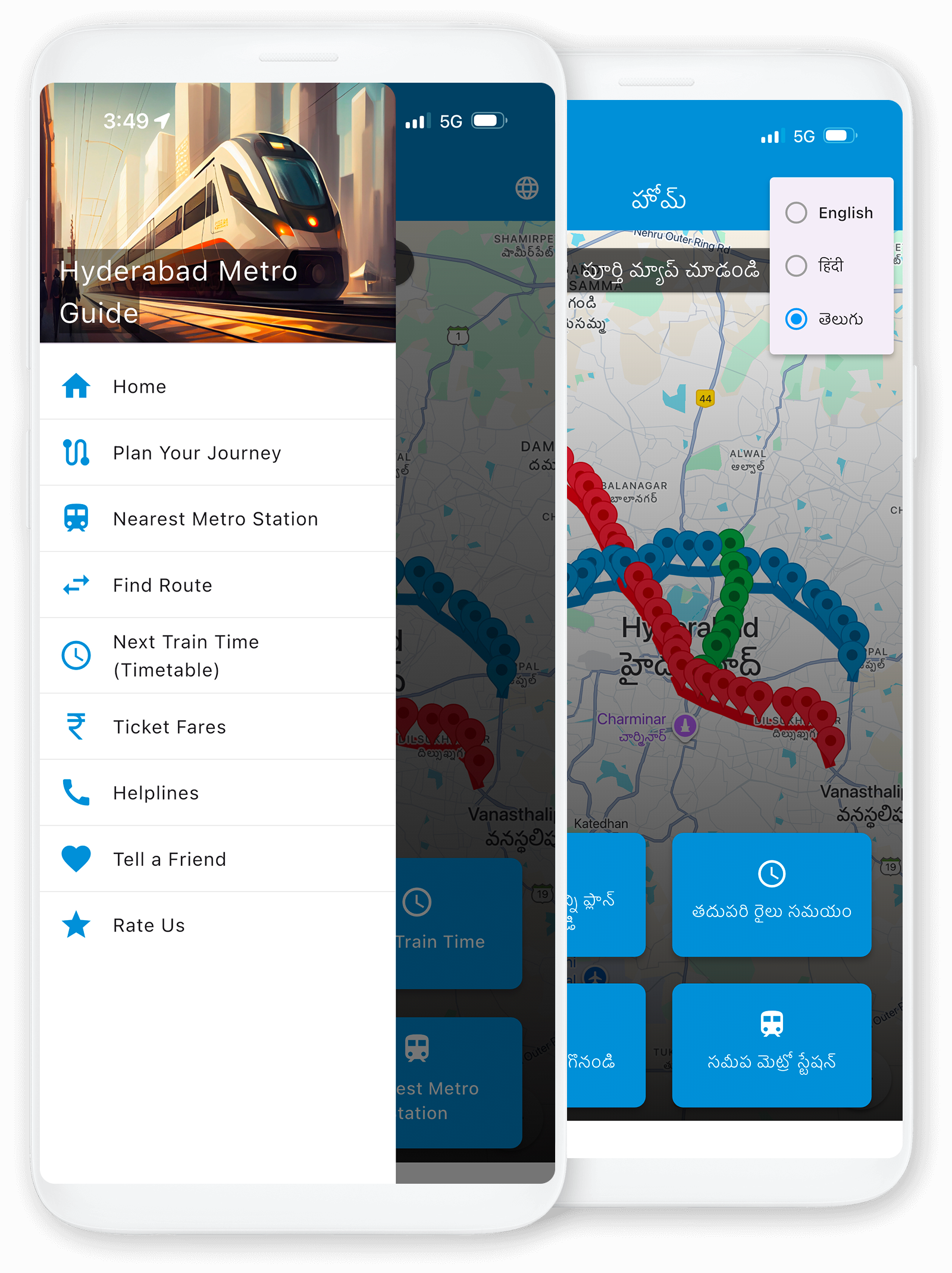 Hyderabad Metro Rail App Download Free for Mobile